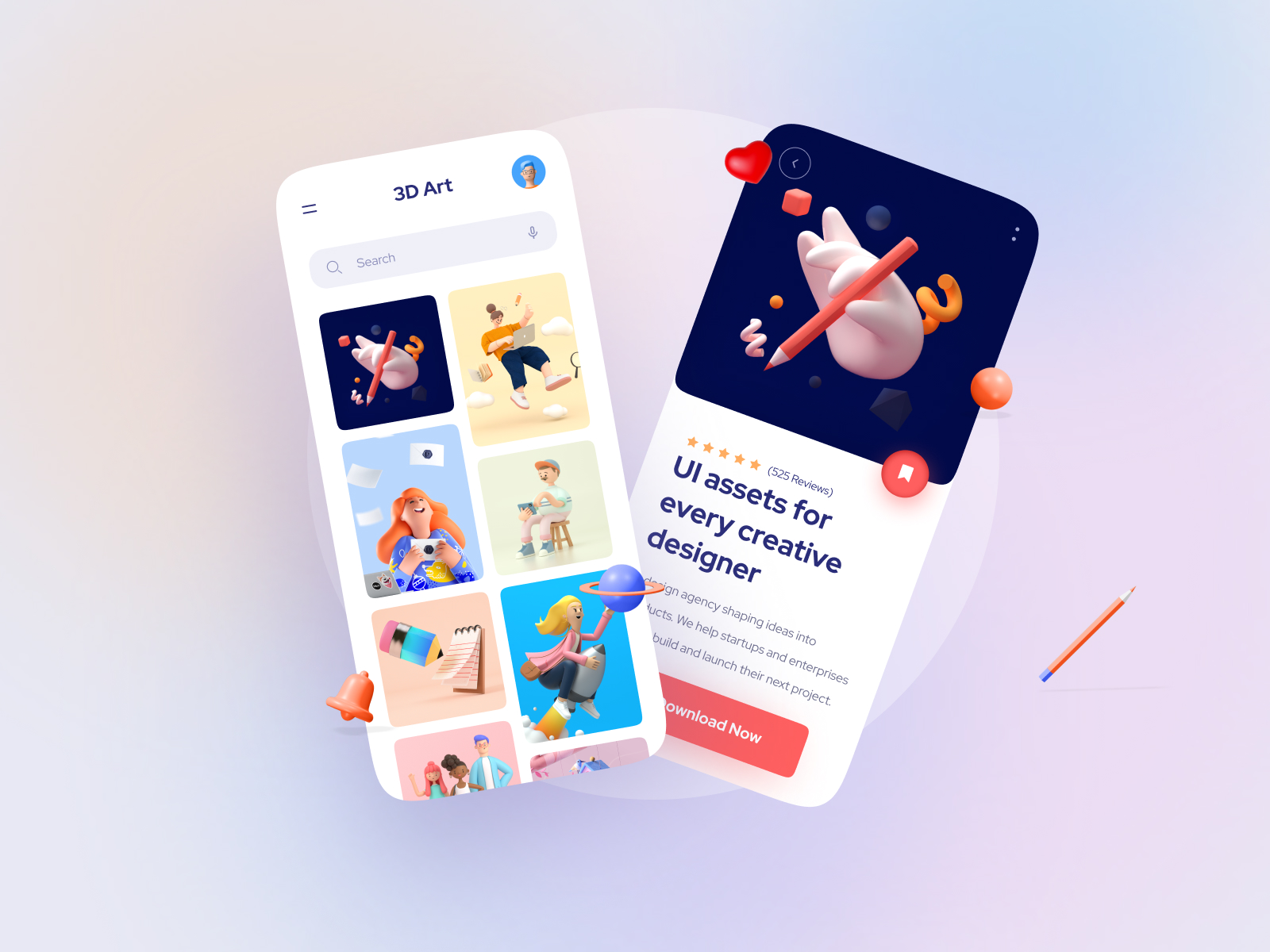 Going bold, brutal, and 3D with UI in 2022 - Palette69